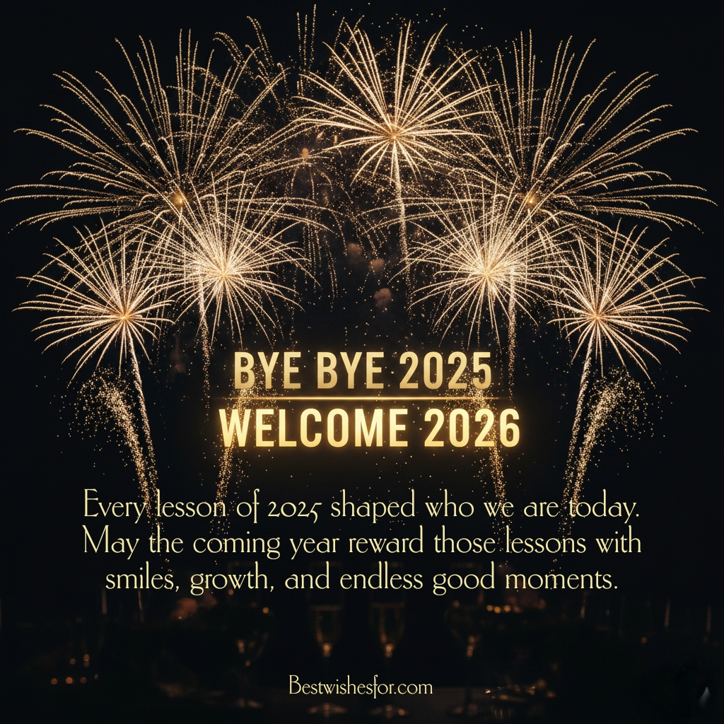 Goodbye 2025 Welcome 2026 Quotes, Wishes